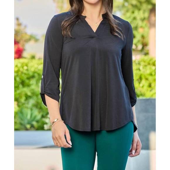 DEAR SCARLETT | Tops | New Dear Scarlett Lizzy Blouse In Black | Poshmark
